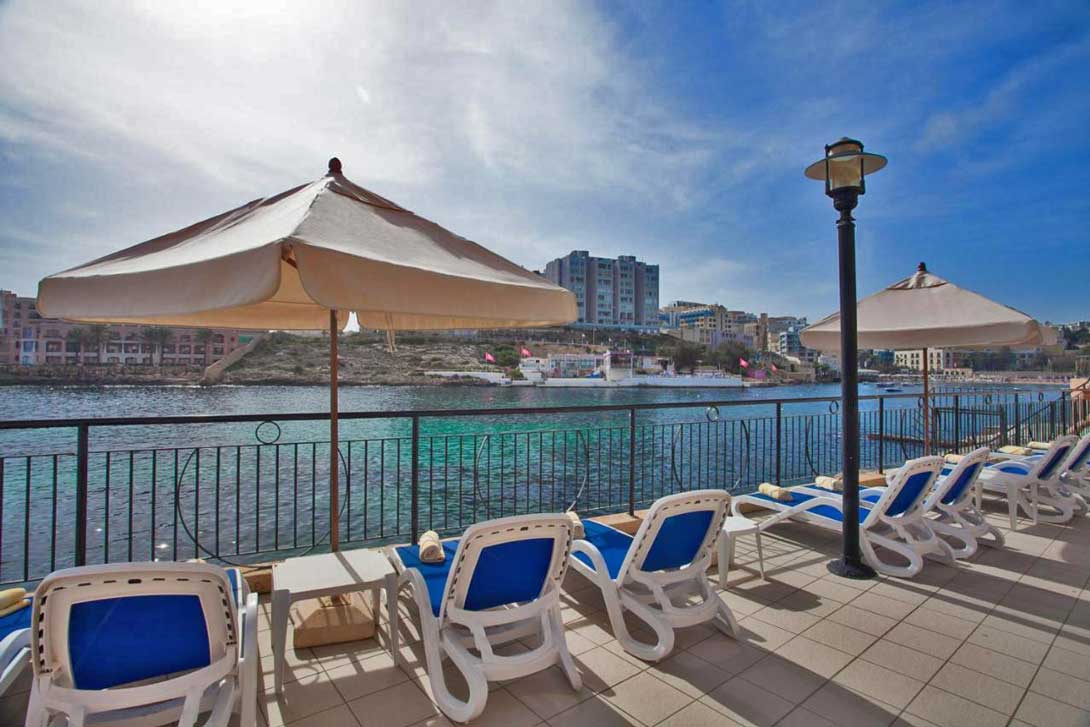 Marina Hotel Corinthia Beach Resort, St. Georges Bay, St. Julian's, Malta
